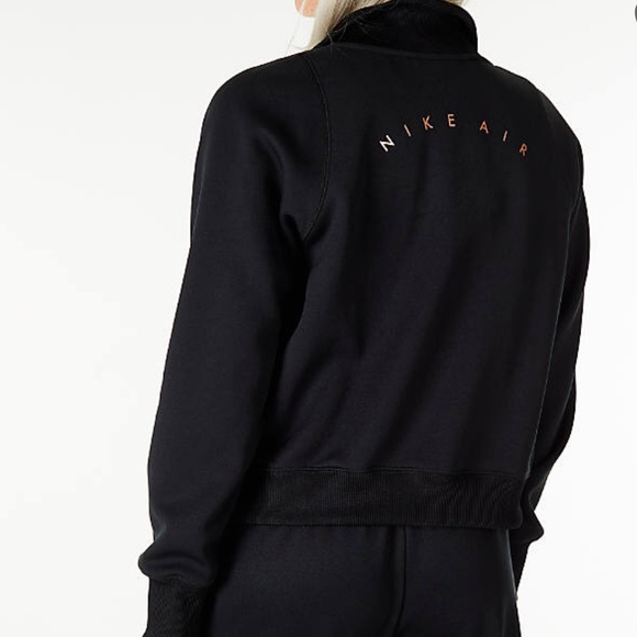 Nike | Sweaters | Nwt Nike Air Cropped Full Zip Jacket Rose Gold | Poshmark